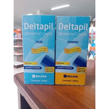 Kit Deltapil shampoo 100mL + Loção 100 ml (acompanha 2 pente fino ...