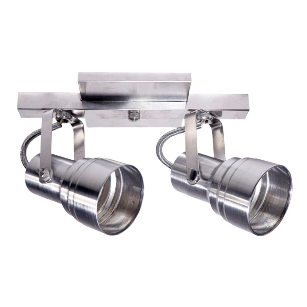 Lustre Spot Trilho 2 Escovado Direcionável Led | Shopee Brasil