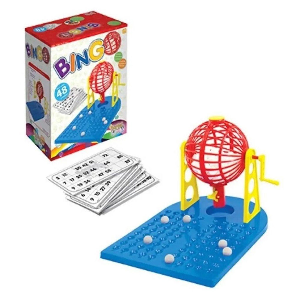 Jogo De Mesa Bingo 48 Cartelas Numeradas Diversão Família | Shopee Brasil