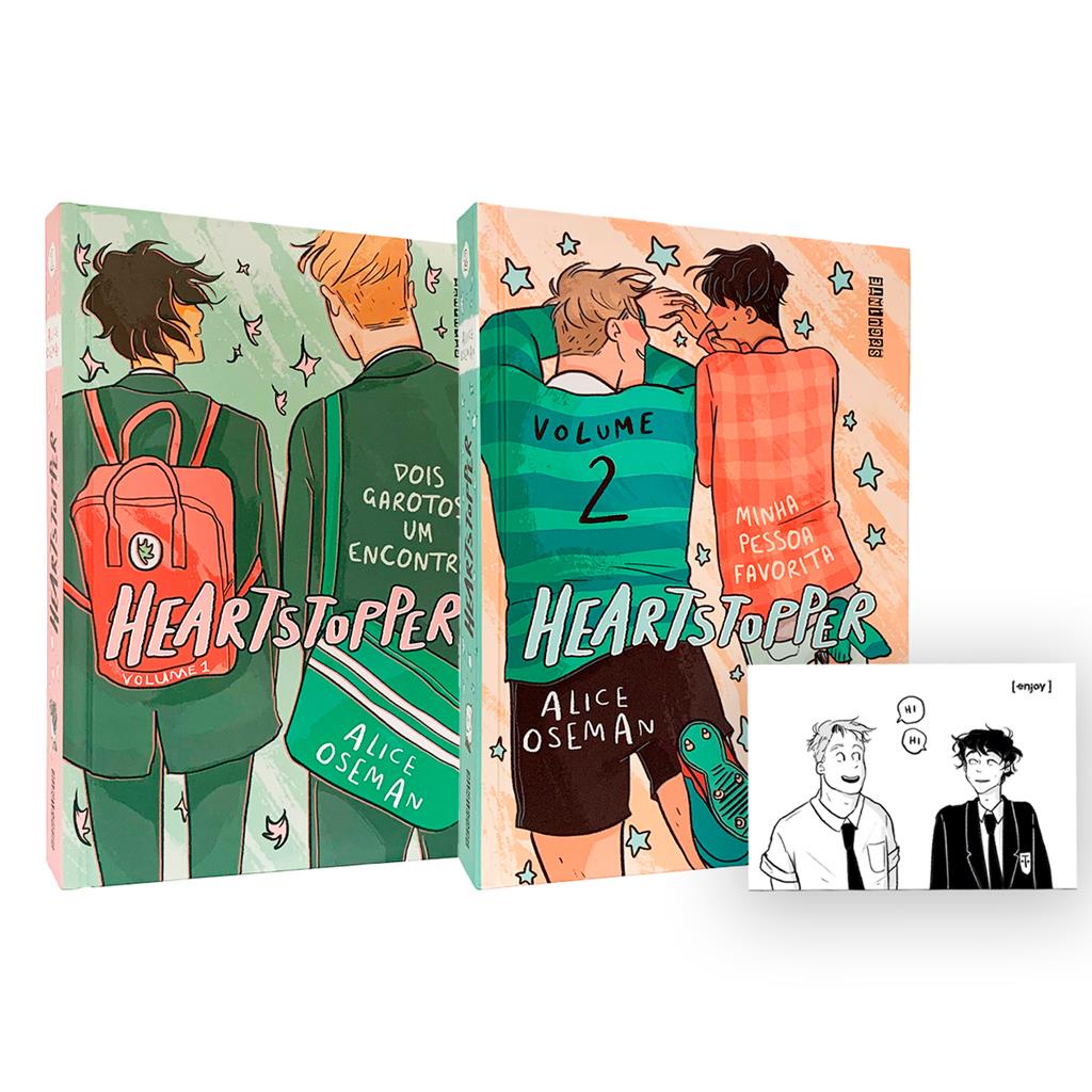 Kit Heartstopper Volumes 1 E 2 - 2 Livros + Card - Livro Físico ...
