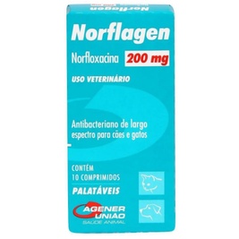 Antibacteriano Norflagen 200 mg 10 Comprimidos | Shopee Brasil
