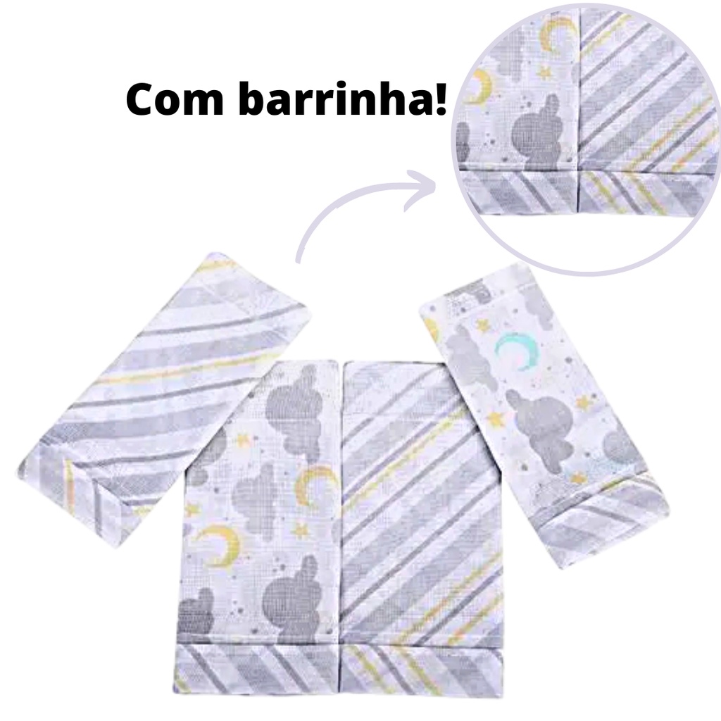 Kit 4 Babetes Paninho de Boca Bebê Céu Encantado Neutro 32x32cm ...