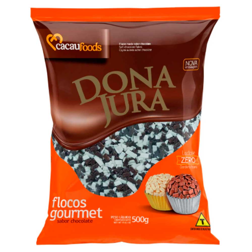FLOCOS MACIO CHOCOLATE DONA JURA 500GR - Sul Doces