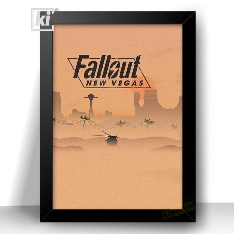 Quadro Poster Fallout New Vegas com moldura 44x32cm | Shopee Brasil