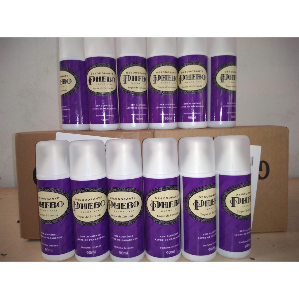 Desodorante Spray Phebo - Toque de Lavanda kit 12x90ml | Shopee Brasil