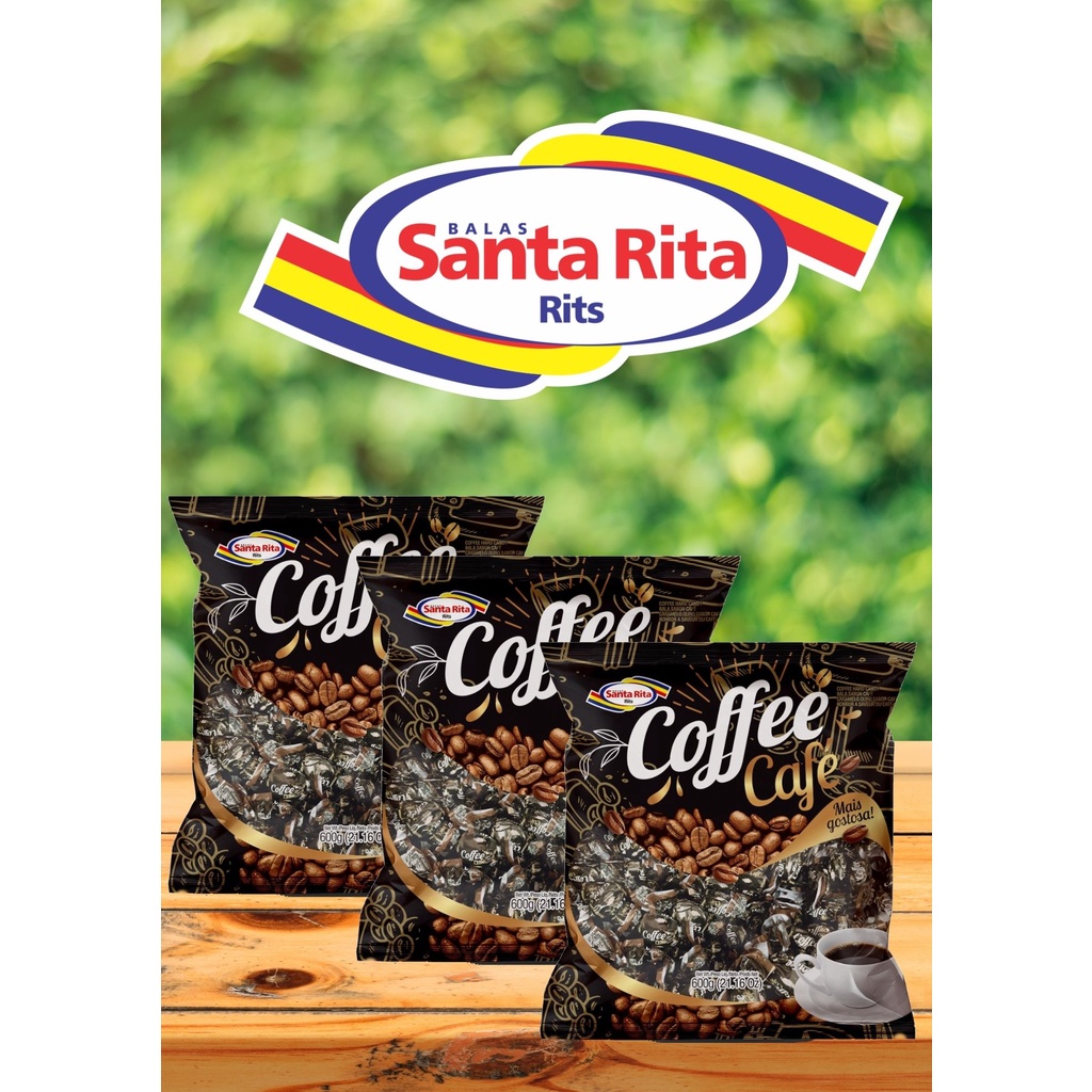 Combo Balas de Café 600 g - Balas Santa Rita | Shopee Brasil