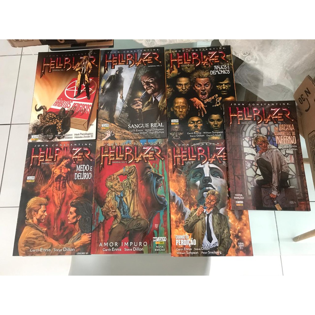 Hellblazer Infernal 1-7 + Passeio + Pandemônio (HQs Constantine) | Shopee Brasil