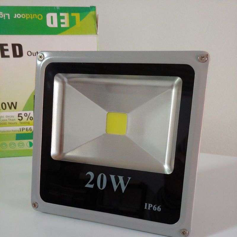 Refletor de Led 20w IP66 - Cinza | Shopee Brasil