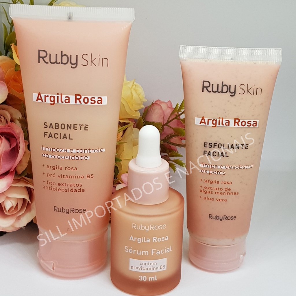Linha Skin Care Ruby Rose Argila Rosa Hidratante Facial - Unidade ...