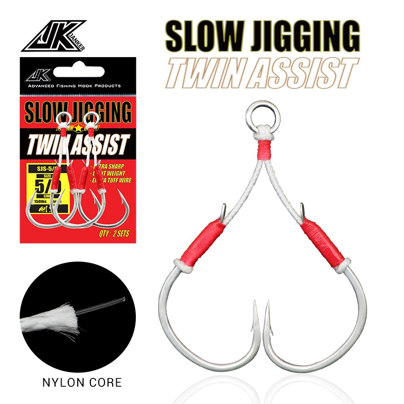 JK Slow Jigging Hook Metal Jig Assist Hook With Antirust Coating ...