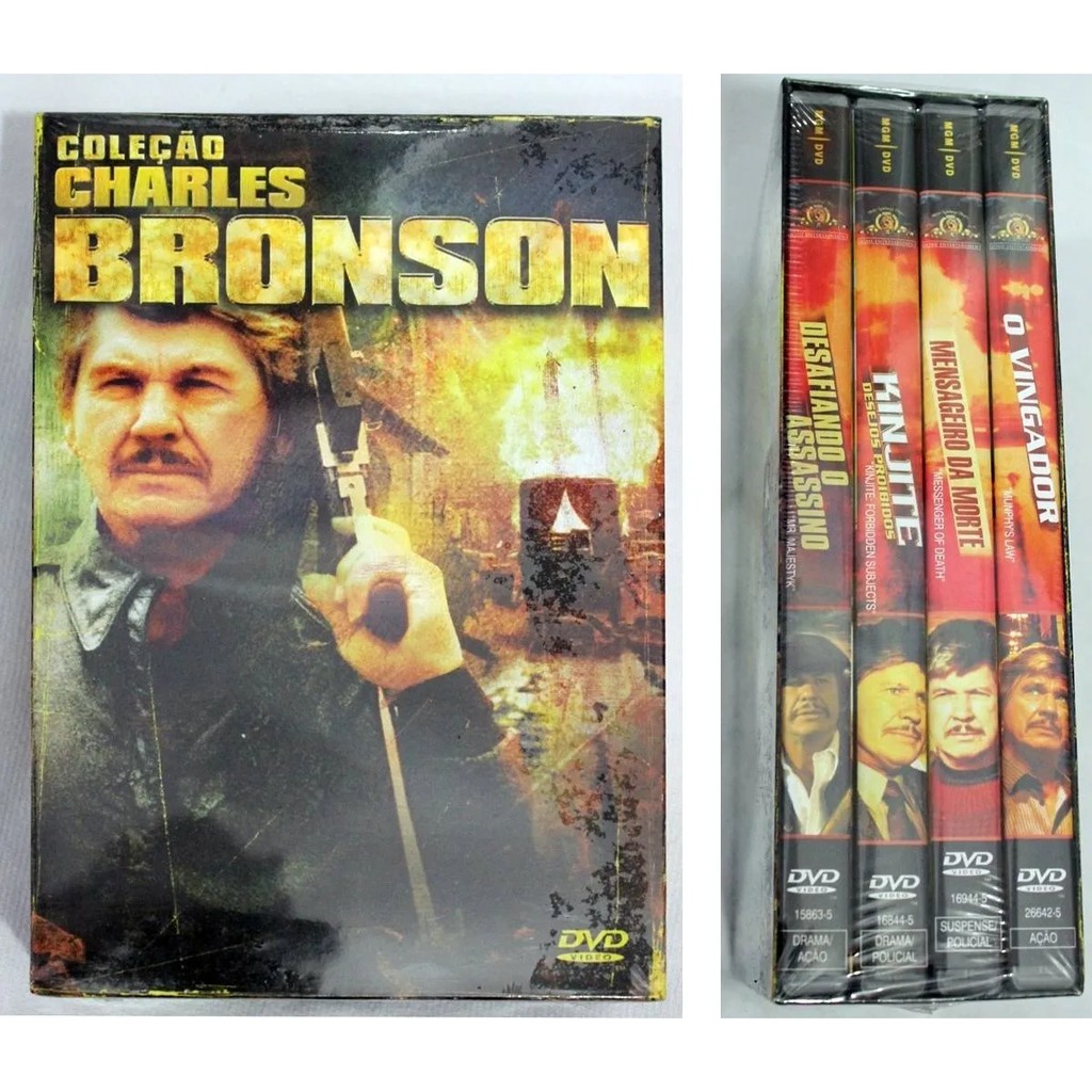 Box Original : Coleçao Charles Bronson - Nacional 4 Filmes ( 4 Dvds ...