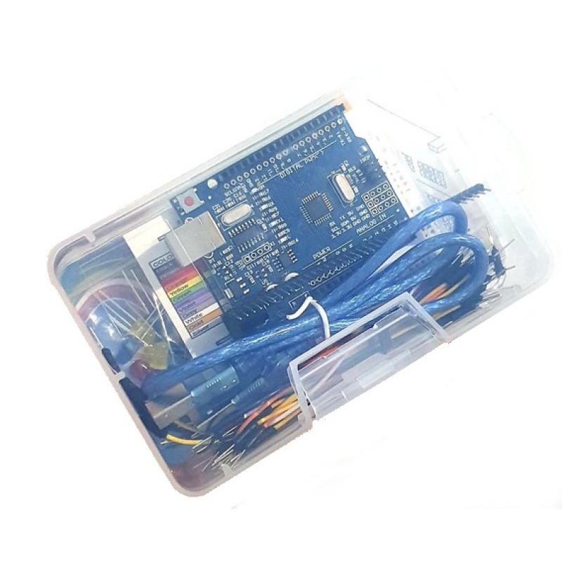 KIT STARTER C/ UNO CH340 COMPATIVEL ARDUINO + BOX | Shopee Brasil