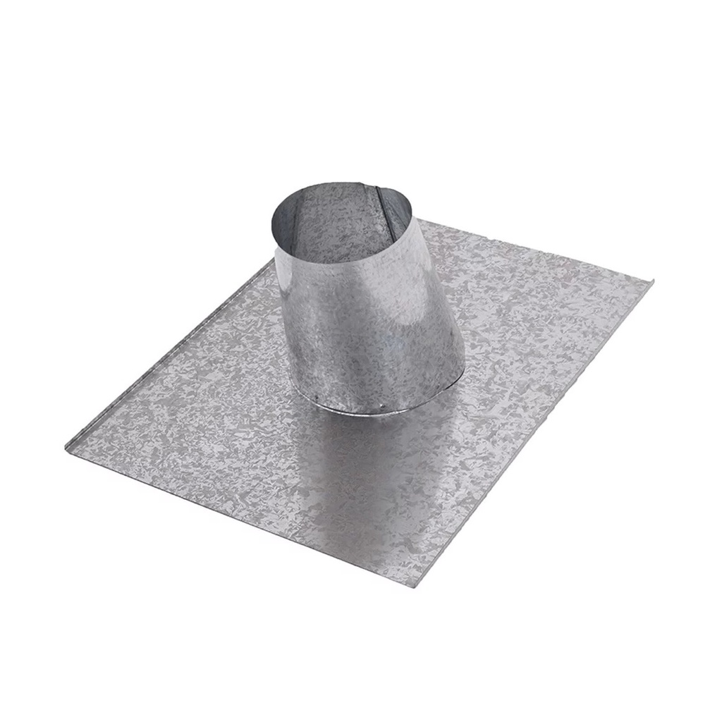 Colarinho Galvanizado C/ Tubo 110>120mm P/ Telha Francesa Na Chaminé ...