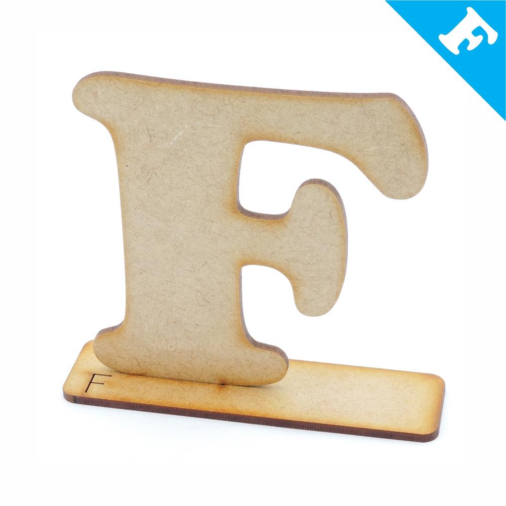 Letra de Mesa em MDF - 10cm de Altura - 1 Unidade - F | Shopee Brasil