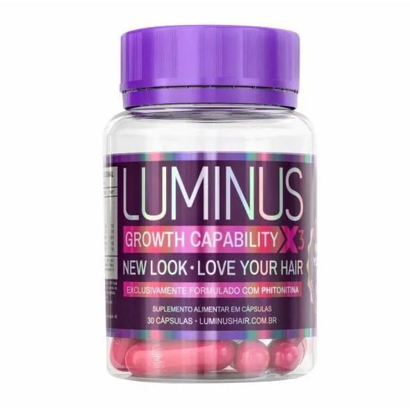 Luminus Hair 30 Capsulas - Acelera o crescimento capilar em até 3x mais ...