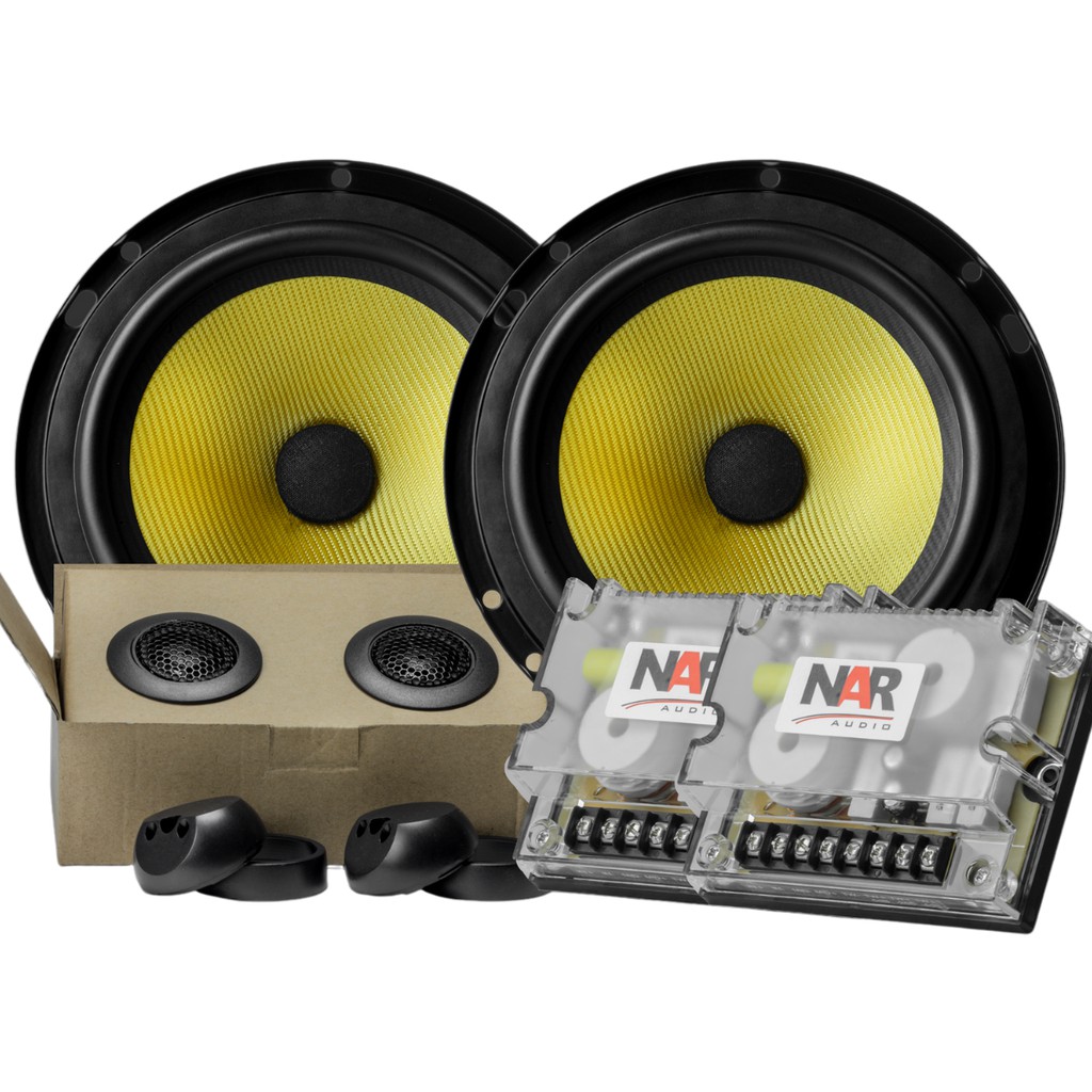 Alto Falante Kit 2 Vias Nar Audio Kevlar Cs3-600 6 Polegadas 120rms Som ...