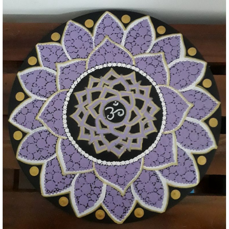 Mandala Sétimo Chakra Coronário, Sahasrara,30cm. | Shopee Brasil