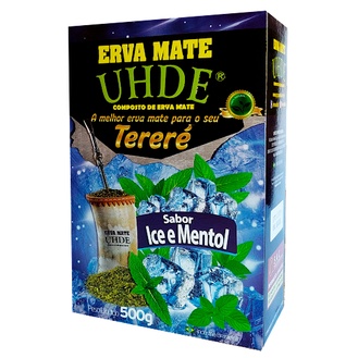 Erva Mate Terere UHDE sabor Ice Mentol 500g | Shopee Brasil