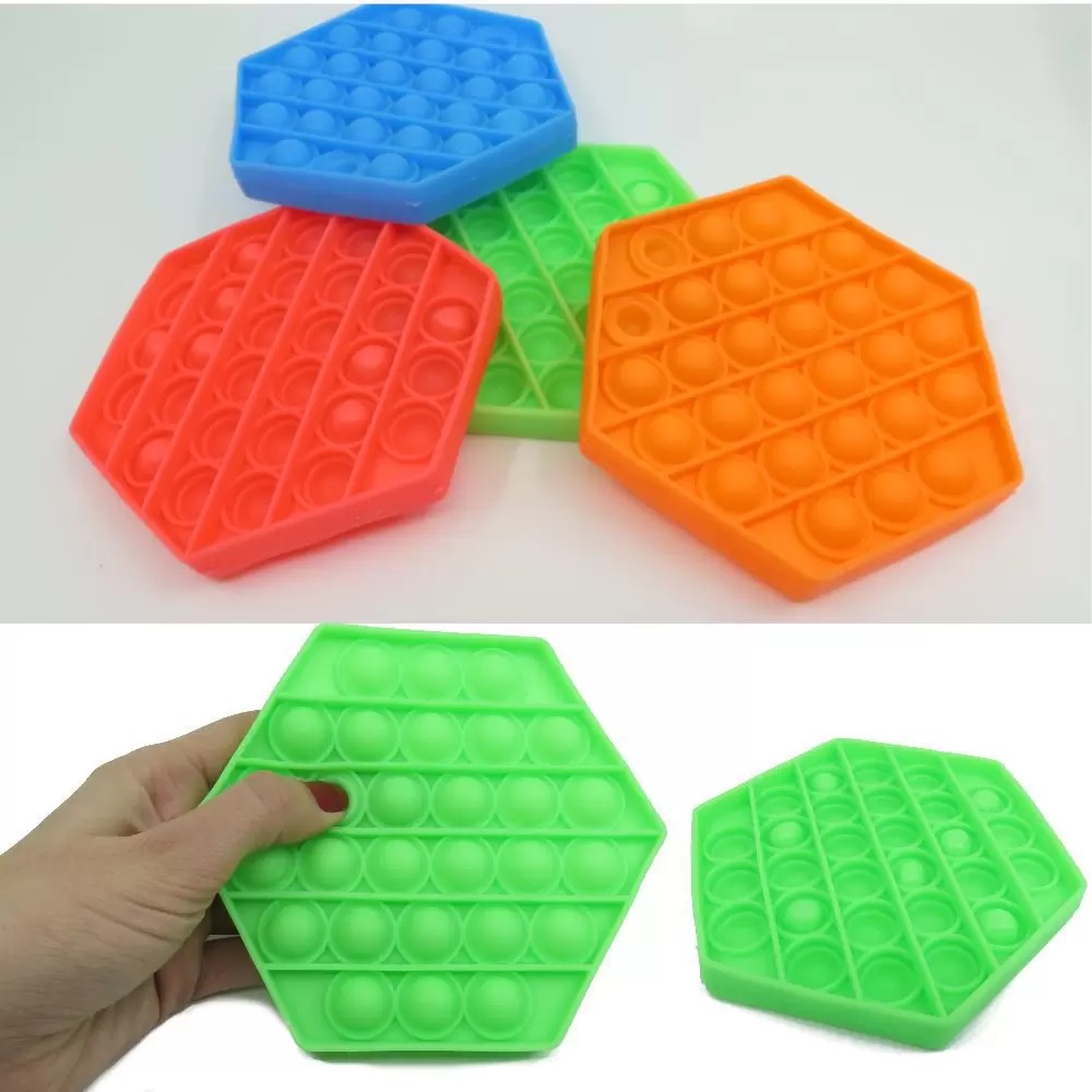 Fidget Toys Hand Spinner Anti Stress Pop It Bolha Colorido TikTok ...