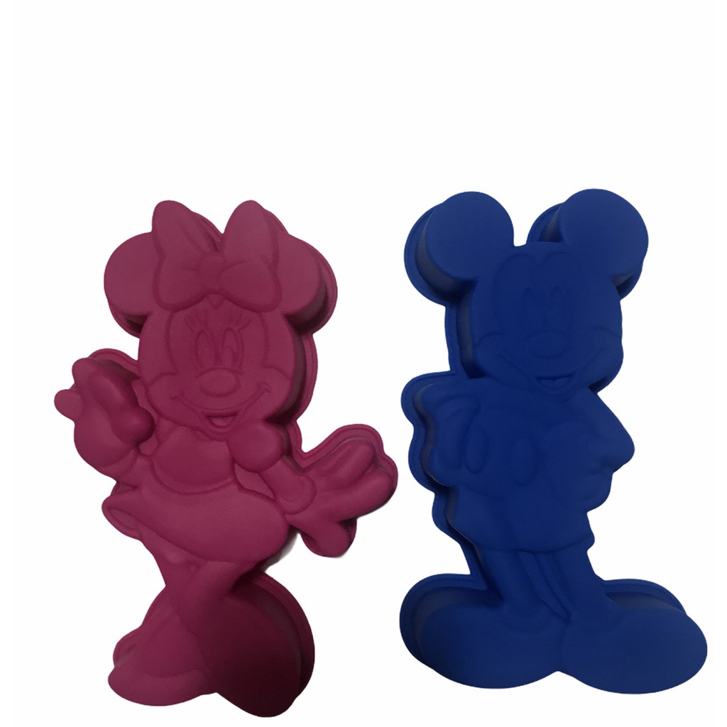 Forma de Silicone - Minnie e Mickey - Para Gelatina Pudins e Chocolates ...