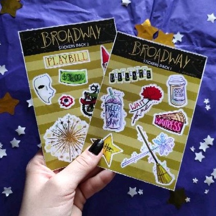 Cartela de Adesivos BROADWAY PACK | Shopee Brasil
