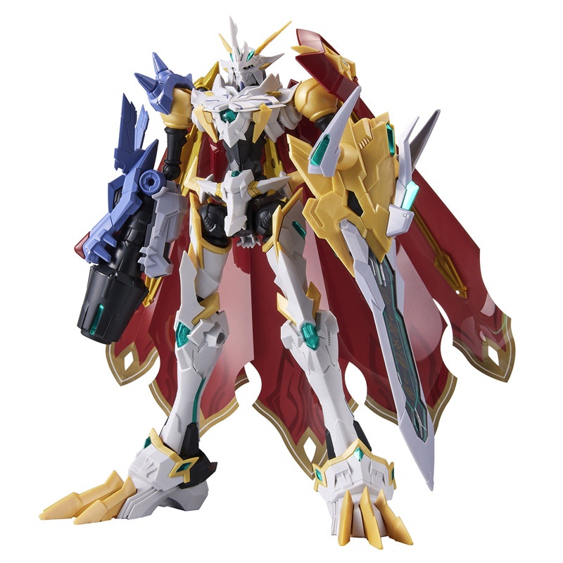 Boneco Omnimon X / Omegamon X Antibody Amplified Digimon Figure Rise Kit Bandai Amplified Model ...