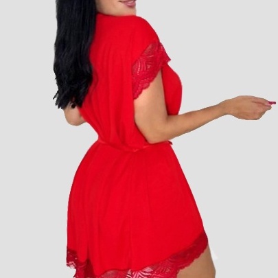 Robe Bicolor E Liso Feminino Hobby Hobbie Roupão Sexy Noiva Barato Robe ...