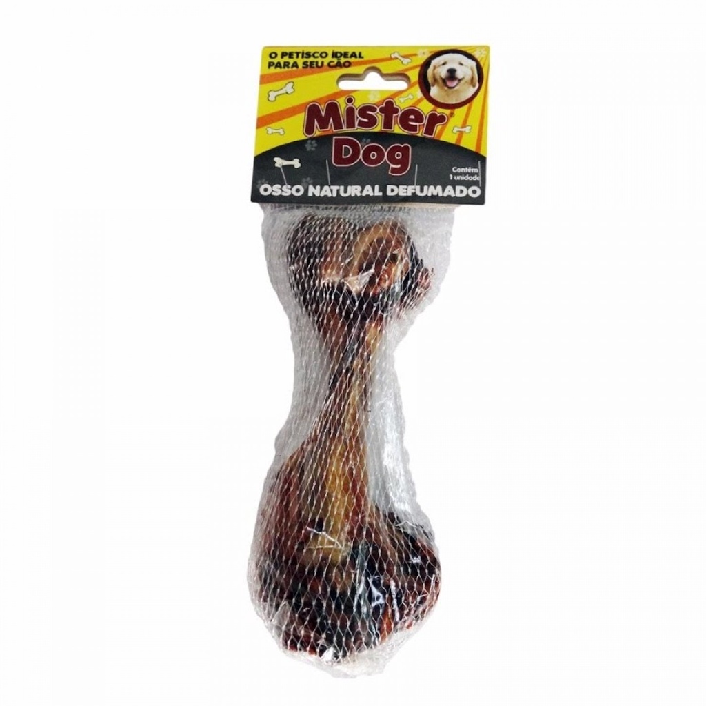 Osso Defumado Natural Para Cães Mister Dog - 1 unidade | Shopee Brasil