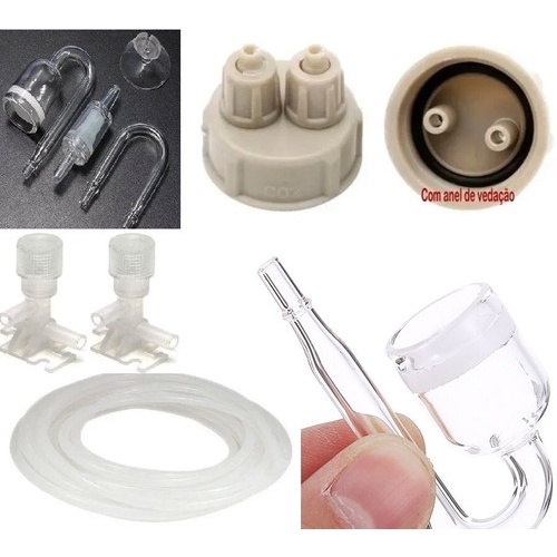 Kit Co2 Caseiro ,difusor + Tampas + Mangueiras + Terminais | Shopee Brasil