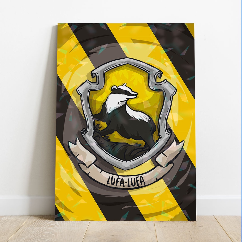 Quadro Lufa-Lufa - Harry Potter - holográfico/fosco | Shopee Brasil