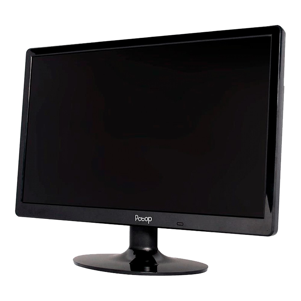 Monitor Pctop 19" LED VGA com Cabo HDMI - Bivolt Preto | Shopee Brasil