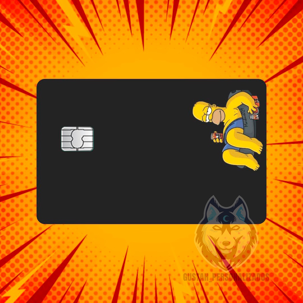 Adesivo para Cartão de Crédito e Débito, Skin com o tema The Simpsons ...