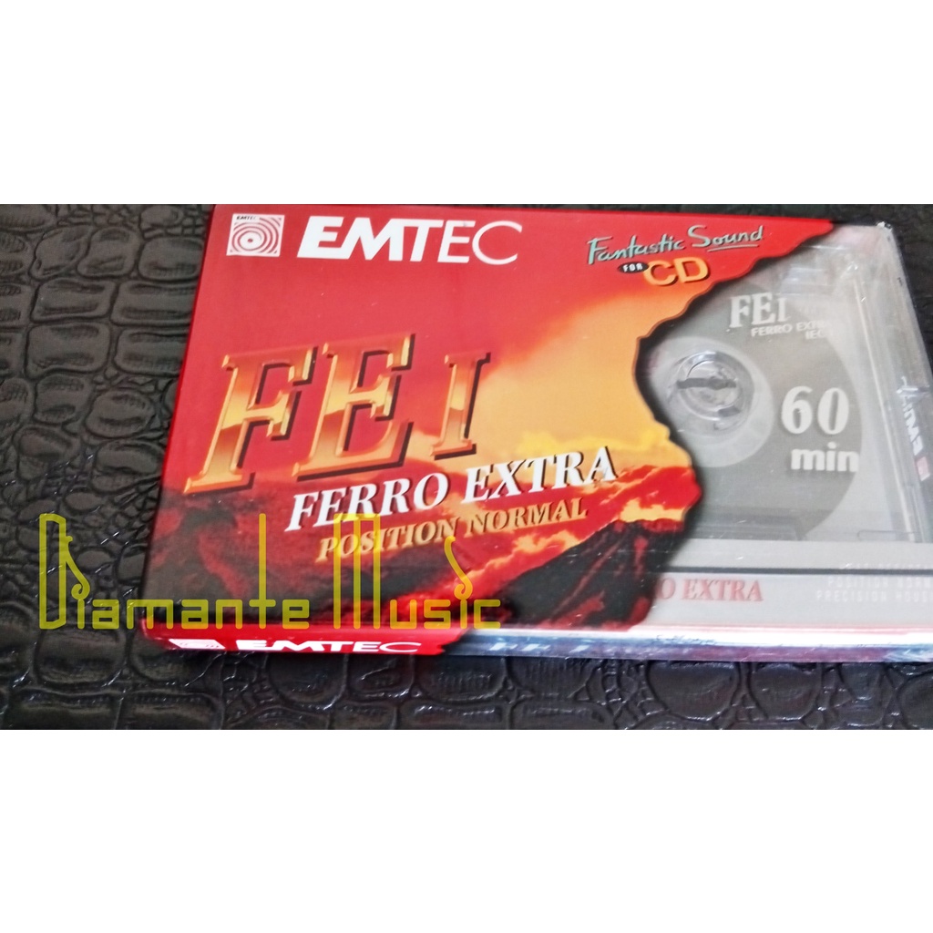 Fita Cassete EMTEC BASF 60 Minutos Ferro Extra Lacrada de Fábrica K7 ...