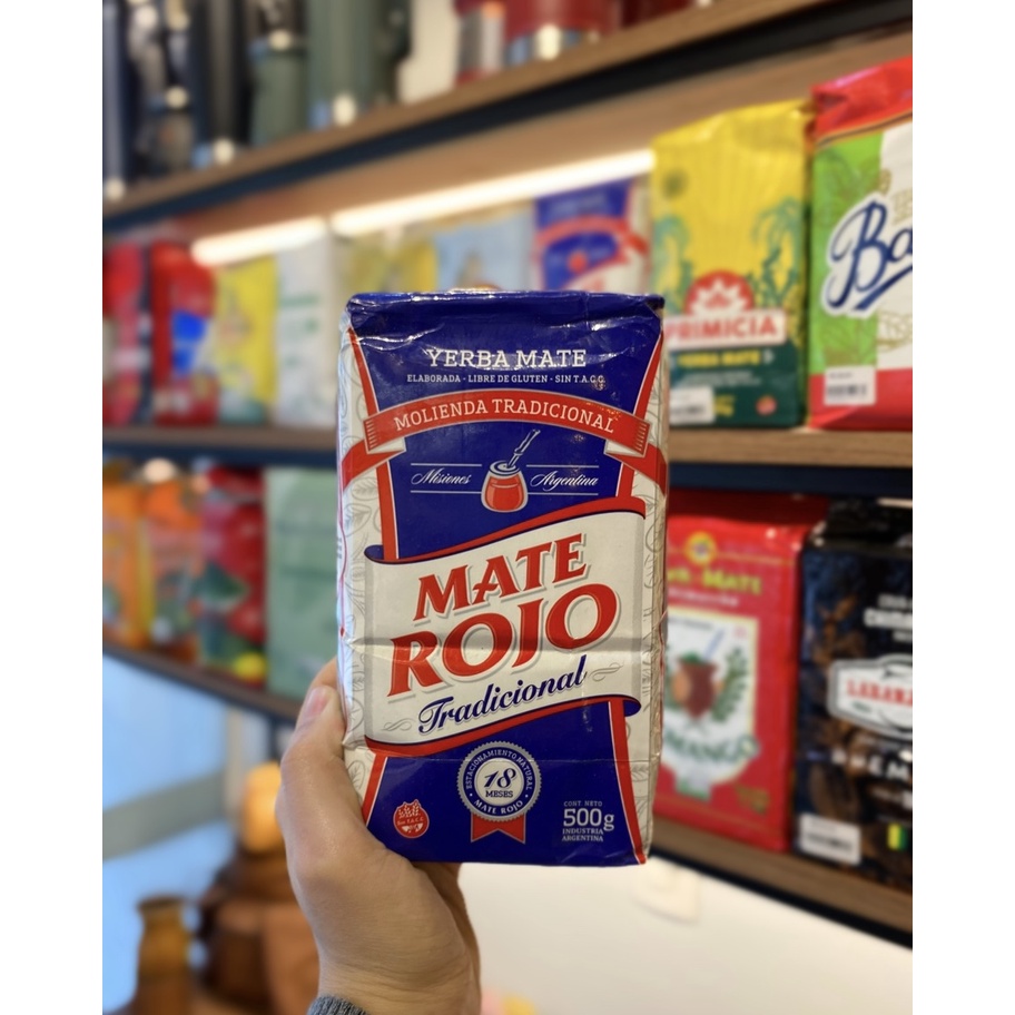 Erva Mate Mate Rojo padrão Argentino 500g Descansada | Shopee Brasil