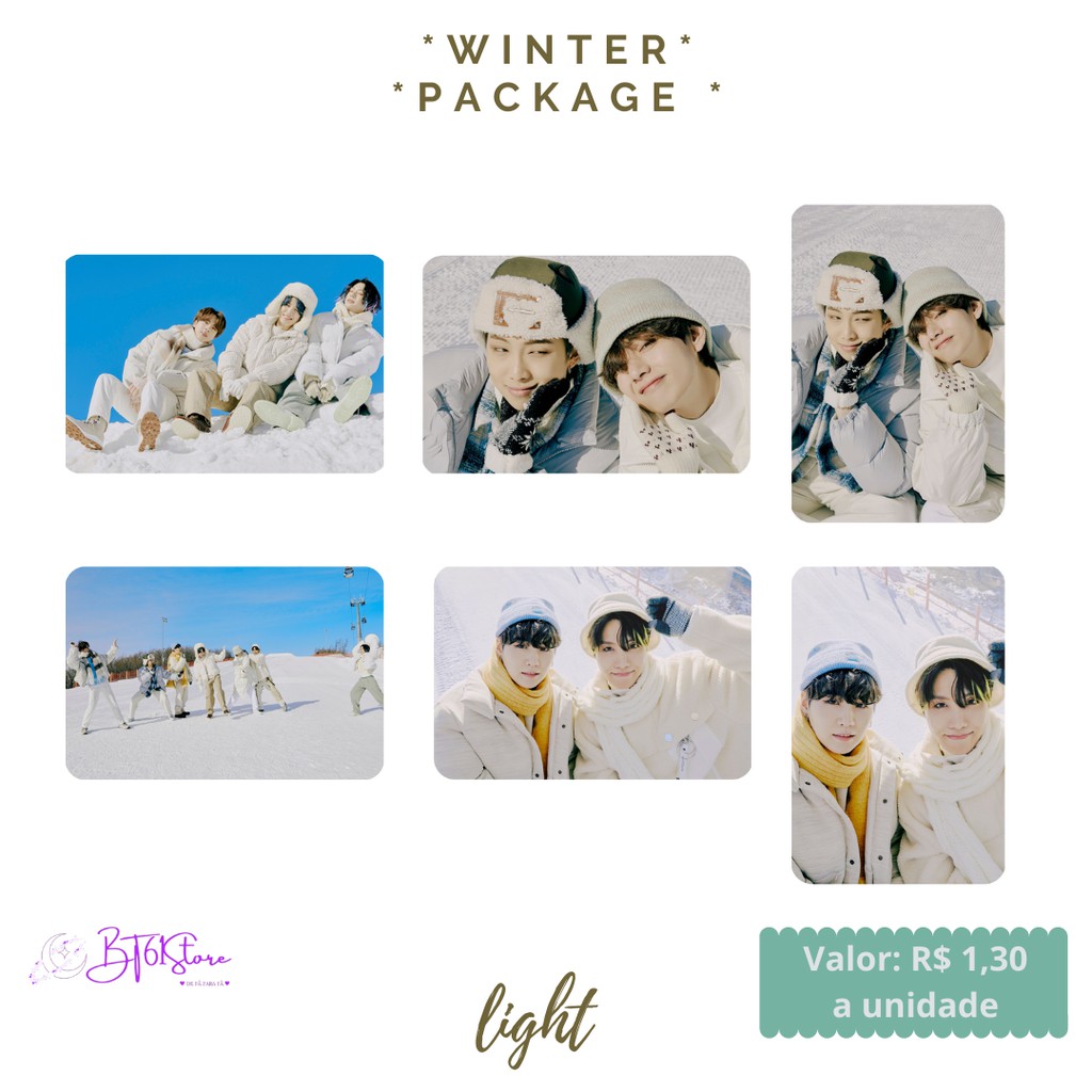 Cards BTS Winter Package 2021 Units | Shopee Brasil