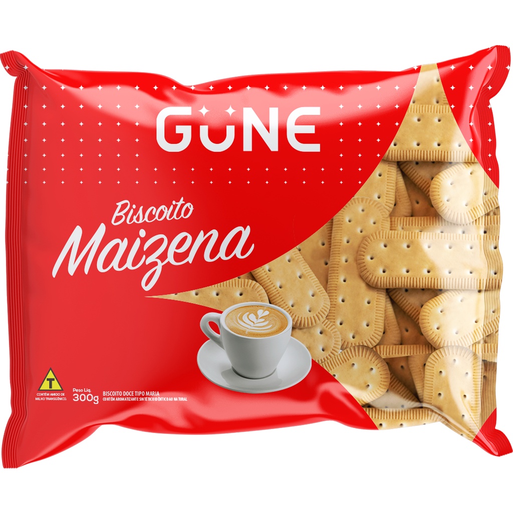 Caixa com 20 Unidades de Biscoito de Maisena Gune - 300g | Shopee Brasil