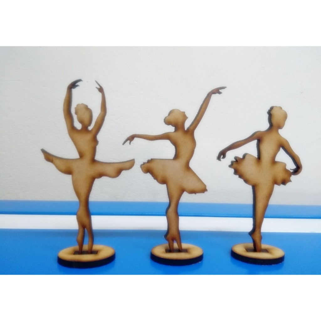 Bailarina Mdf Decoração Festa Mesa Lembrancinha | Shopee Brasil