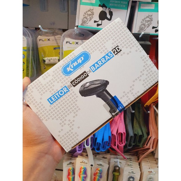 Leitor de Codigo de Barra 2D e QR Code KP-1027 Knup | Shopee Brasil