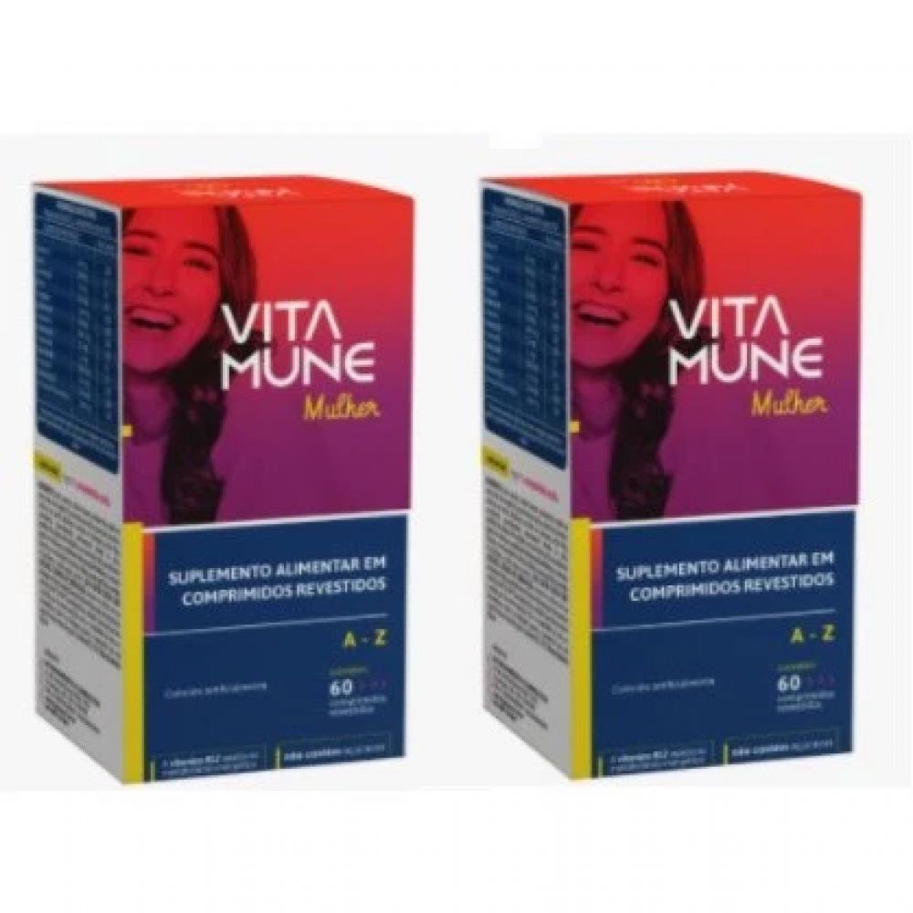 Kit Cimed 2 Vita Mune Mulher Az com 60 Comprimidos | Shopee Brasil