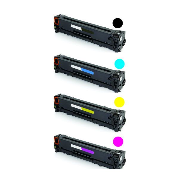 Kit 4 Toners para impressoras Cf210 211 212 213 Pro200 M251 M276 ...