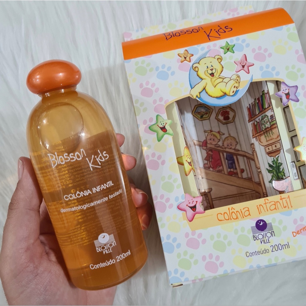 Colônia infantil Blosson Kids 200ml (laranjinha) | Shopee Brasil