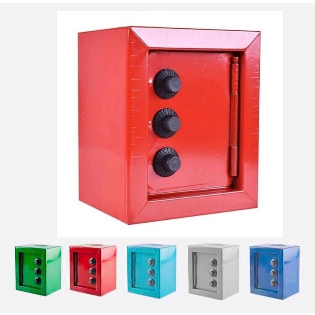 Mini Cofre Cofrinho Com Segredo Moedas Cédulas | Shopee Brasil