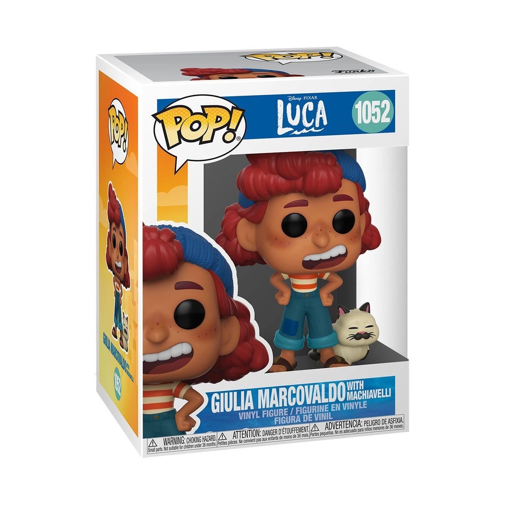 Funko Pop Disney Luca #1052 Giulia Marcovaldo with Machiavelli | Shopee ...