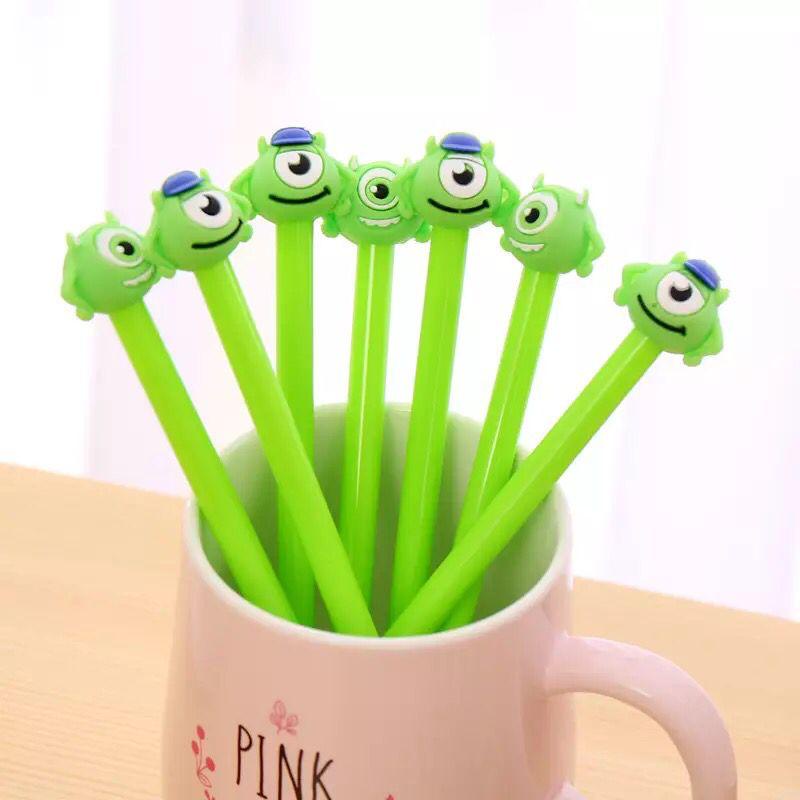 Kit com 11 unidades Caneta fofa em Gel Mike Wazowski Disney Monstros S ...