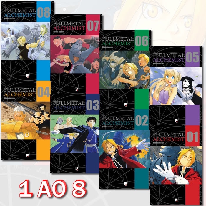 Mangá Fullmetal Alchemist vol.1 ao vol.8 | Shopee Brasil