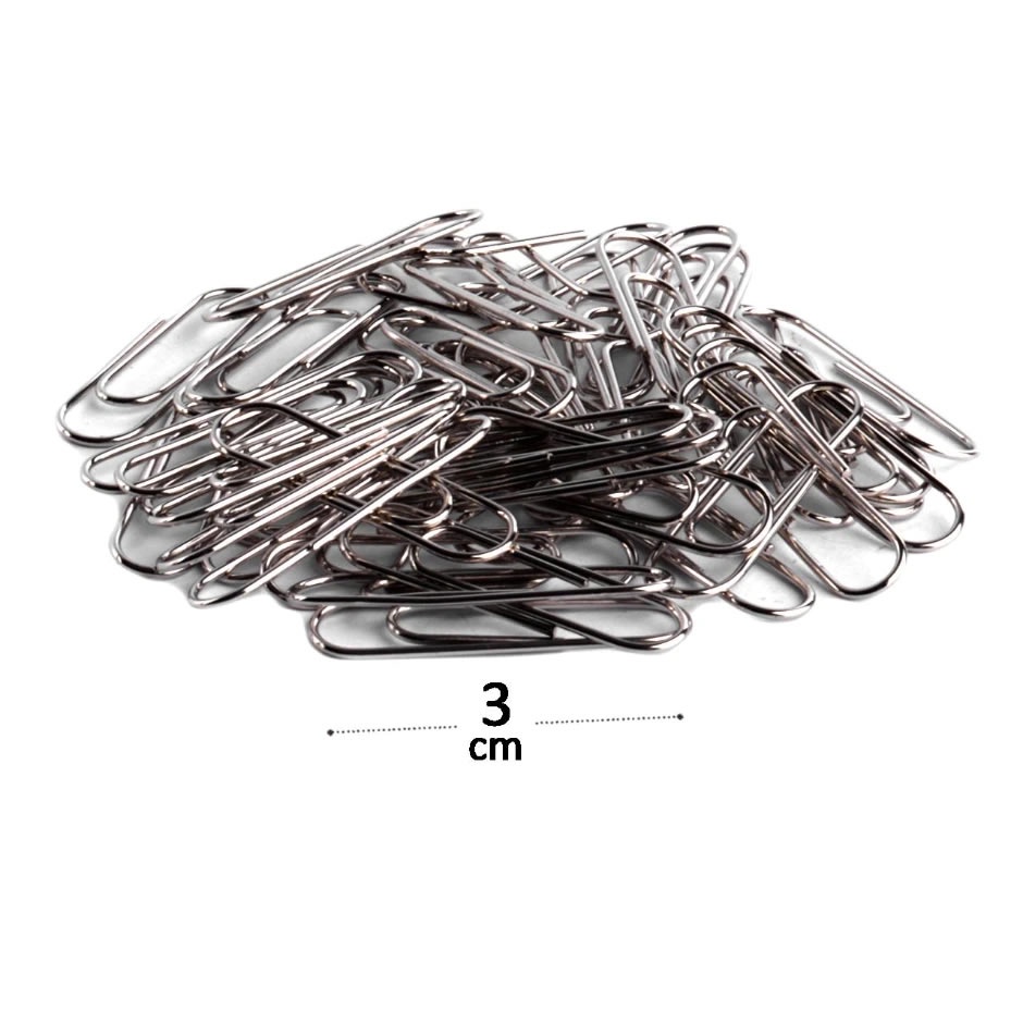 kit 50 Clips de Metal - pacote com 50 Peças 30 mm - Ideal para ...
