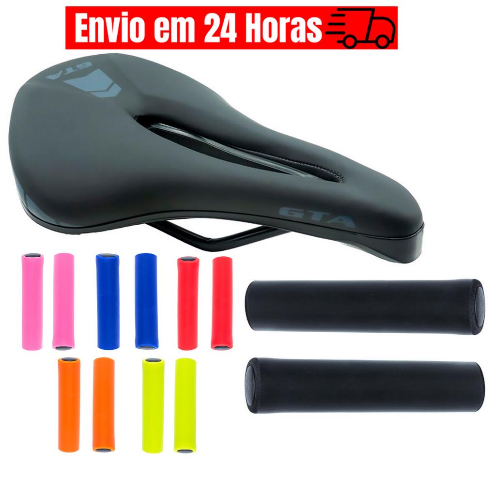 Selim Bicicleta Banco Sela Bike Speed Mtb Gta Prime Tipo Specialized Power Par de Manopla ...