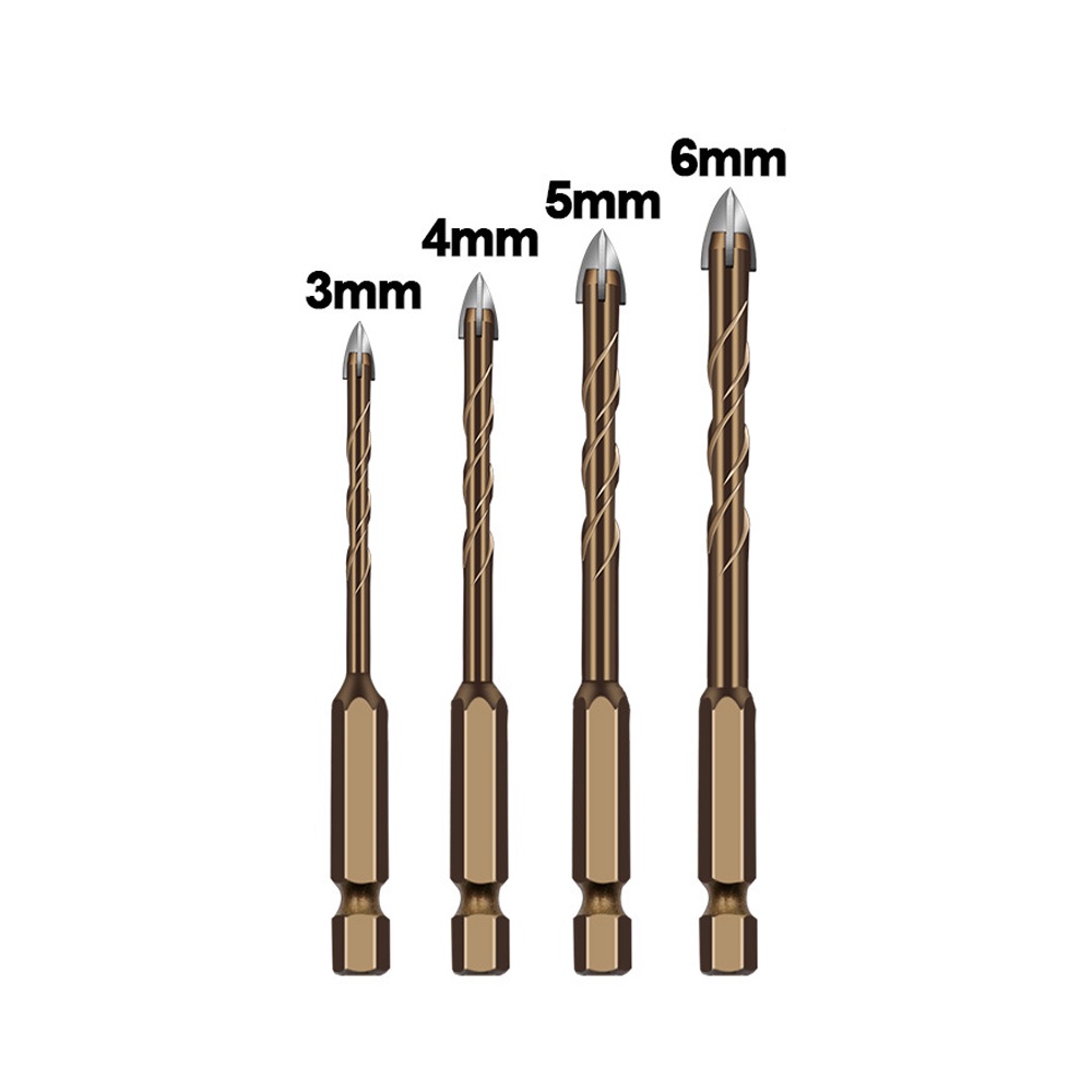 3-12mm Cruz Hex Telha Brocas Set Para O Vidro Cerâmica Liga Triângulo ...