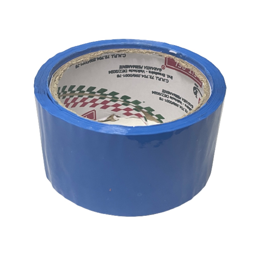 Fita Adesiva Colorida Sinalização Azul Claro 48mm X 50 Metros - 1ª ...