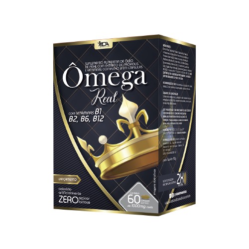 Omega Real com Vitaminas omega-3 60caps 1000mg ADA | Shopee Brasil